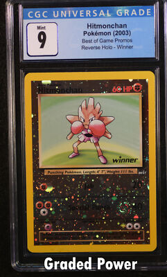 Promo Hitmonchan Reverse Holo Winner CGC 9 (0183) Pokemon | eBay