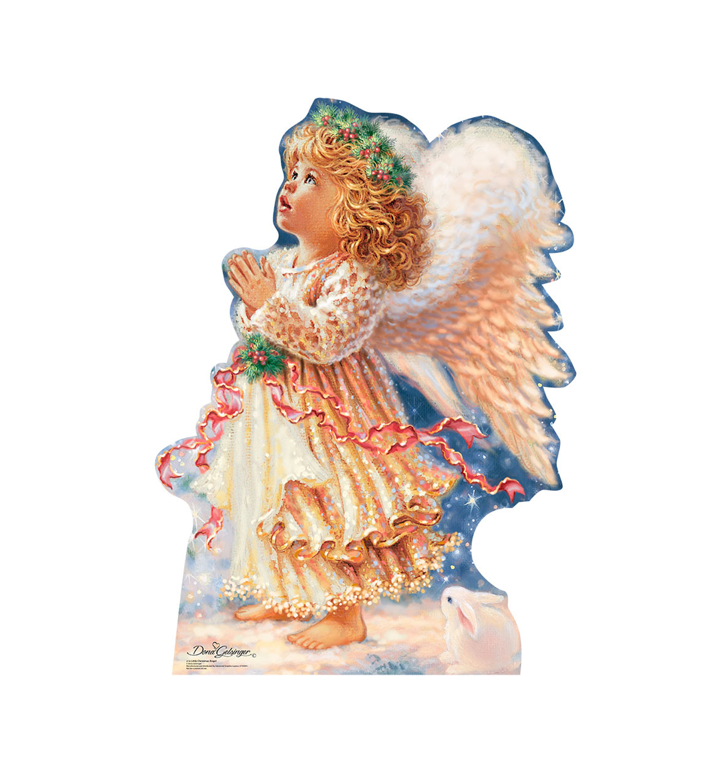 CHRISTMAS LITTLE ANGEL DONA GELSINGER LIFESIZE CARDBOARD STANDUP ...