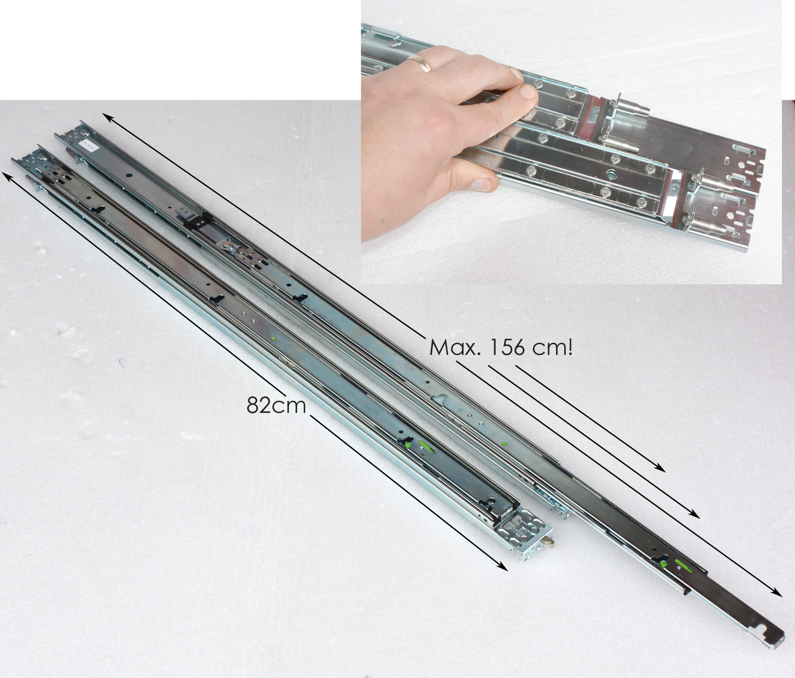 Fujitsu Server Rack Rails Rail 611-10422-A 611-10421-A RX200 RX300 S7 ...