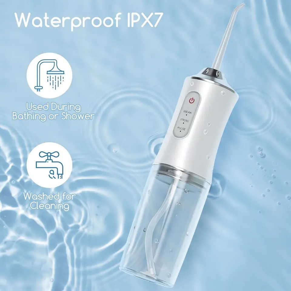 New Cordless Water Flosser Dental Oral Irrigator Travel Teeth Cleaner ...