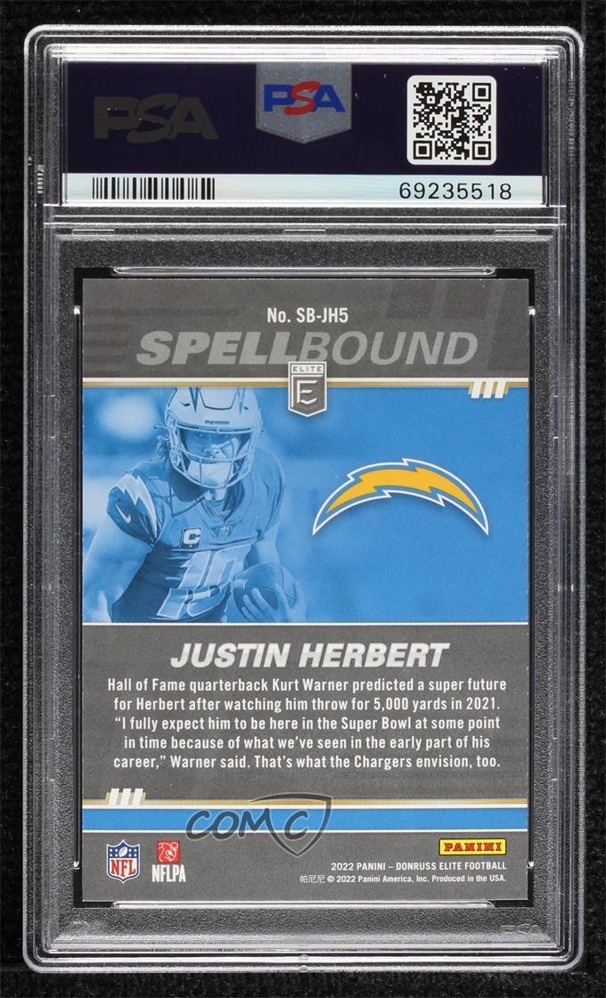 2022 Panini Donruss Elite - Spellbound Green Letter E #SB-JH5 Justin ...