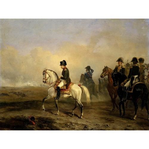 Vernet Emperor Napoleon Riding Horse Painting Large Wall Art Print ...