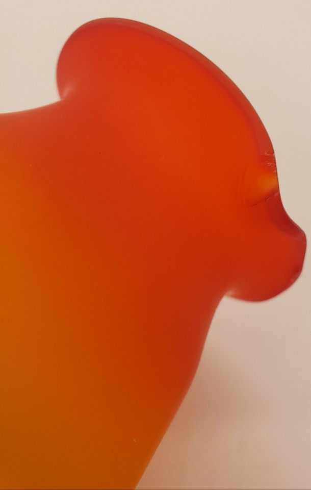 Vintage Pilgrim Glass Amberina Red Orange Hand Blown Glass Small ...