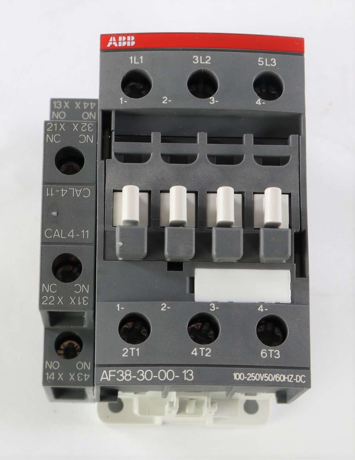 New AF38-30-00-13 & CAL4-11 ABB Contactor With Aux Contact Block Kit | eBay