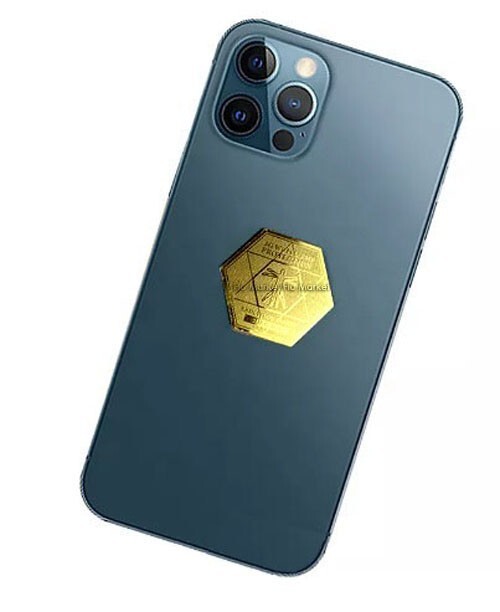 6pc 24K Gold Radiation Protection Sticker Phone Tablet Laptop 5G Wi-Fi ...