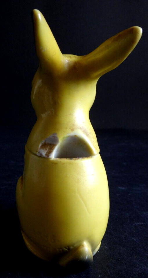 Ancien moutardier lapin céramique germany style sandoz rabbit mustard ...
