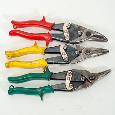 Blue-Point by Snap-On Tin Snips Set Shears Sheet Metal Cutters Made in ...