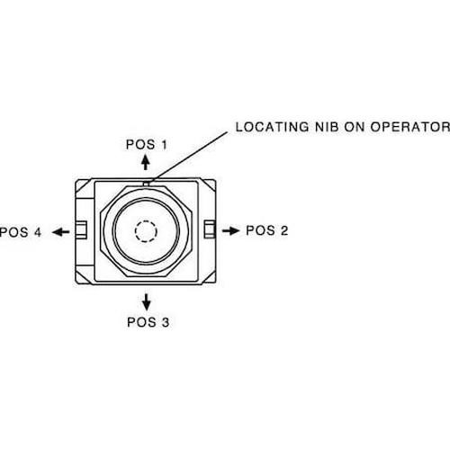 Joystick Operator 30mm 2 Direction Maintained IP66 NEMA 4 Metal Shaft ...