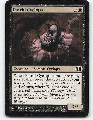 Putrid Cyclops #75, Future Sight, Magic the Gathering card | eBay