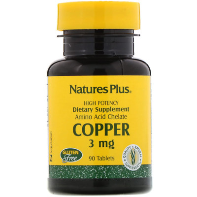 NaturesPlus, Copper, 3 mg, 90 Tablets 97467034303 | eBay Australia