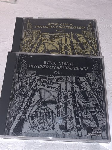 SWITCHED-ON BRANDDENBURGS VOL 1 &2 WENDY CARLOS, CD 1990 MK 42308 ...