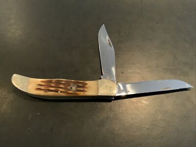 Whitetail Cutlery Rostfrei German Stainless 2 Blade Hunter Pocket Knife ...