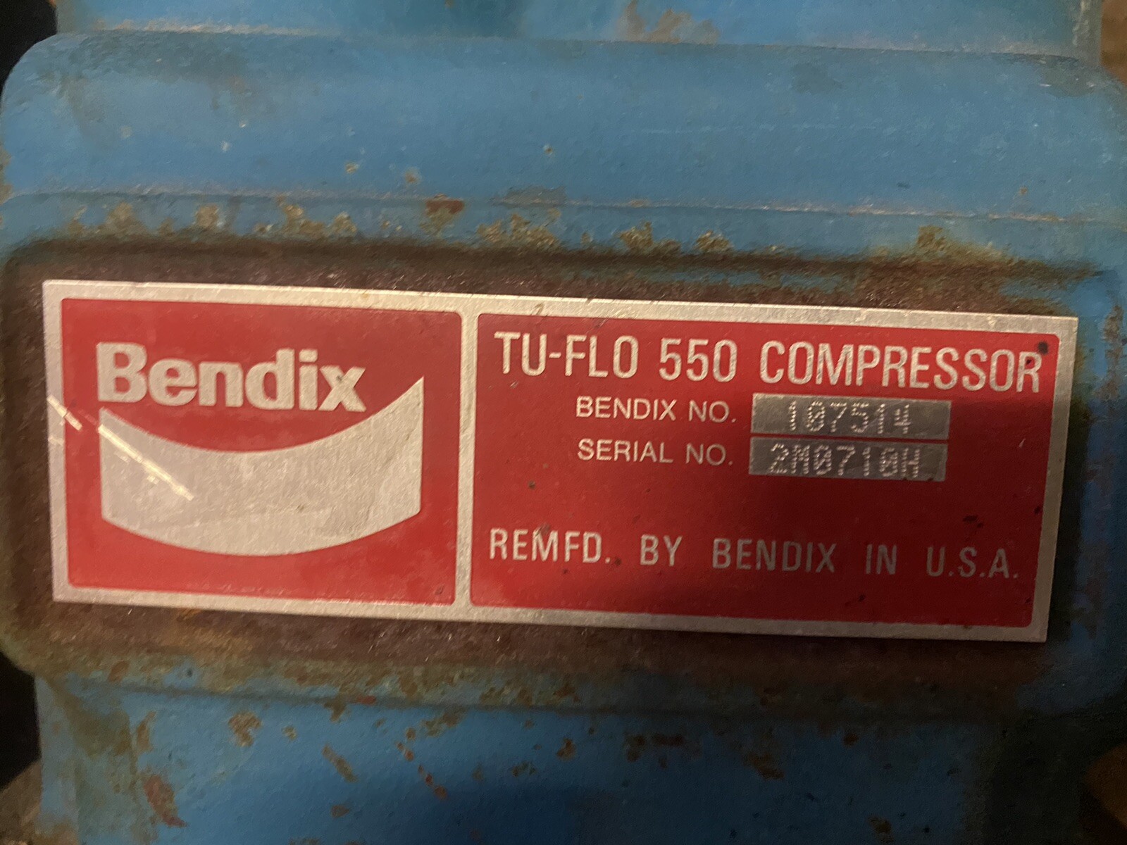 PRE-OWNED BENDIX AIR BRAKE COMPRESSOR | eBay