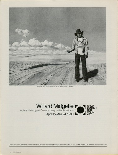 1980 Willard Midgette Indians Native American Hitchhiker Art Gallery ...