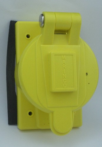 Marinco 7788CR Yellow Weatherproof Cover with Lid for 6370CR | eBay