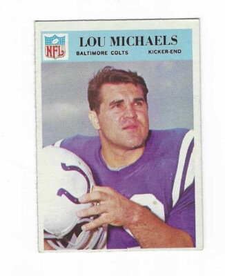 1966 PHILADELPHIA LOU MICHAELS #20 BALTIMORE COLTS /W | eBay