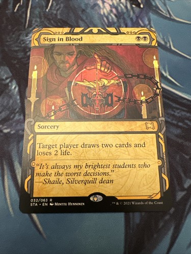 Magic the Gathering (mtg): STA: Sign in Blood - Rare - Full Art | eBay