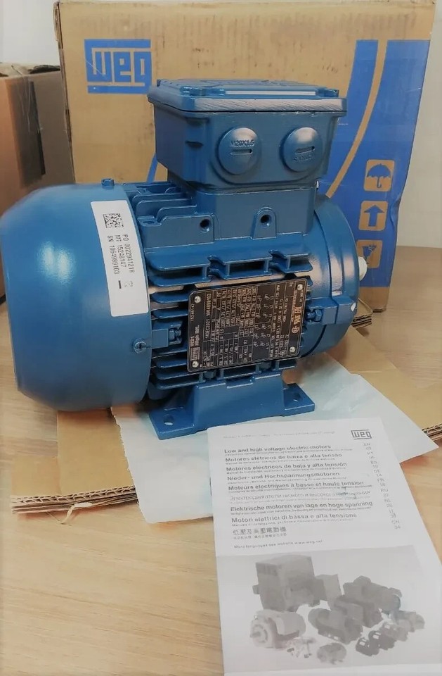 Weg Motor IE2 0.37 kW 4P 71 3Ph 220-240/380-415 460 V 50 Hz B3T (Model ...