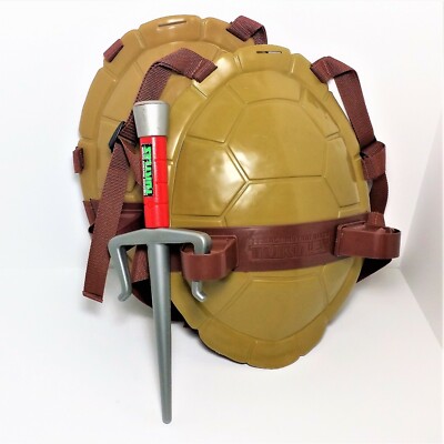 TMNT LOT (2) Teenage Mutant Ninja Turtles Shells and (1) Sais Weapons ...