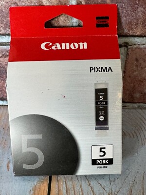 Canon PGI-5 PGBK Black Ink Cartridge Pixma Genuine Original PGI5 PGBK ...