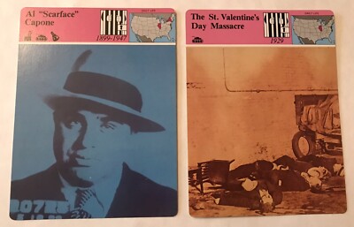 Al Capone, St Valentine Day Massacre Panarizon Collector Cards, issued ...
