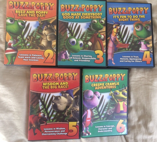 BUZZ & POPPY Series 2 - 6 Region 4 5xDVD As New/VGC Free Postage | eBay ...