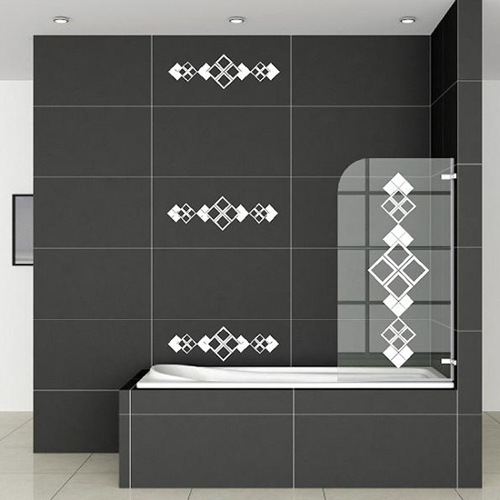 Bathroom wall stickers ORNAMENT Shower screen stickers WALL QUOTES ...