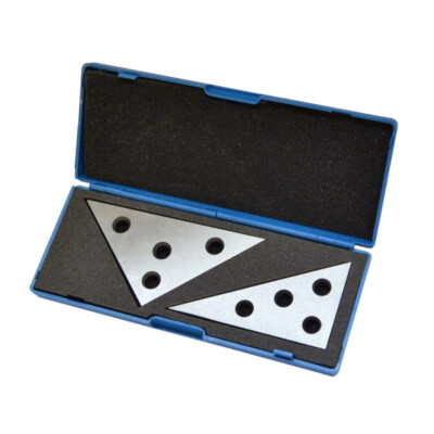 2pcs Precision 30-60-90 Degree Angle and 45-45-90 Degree Angle Plates ...