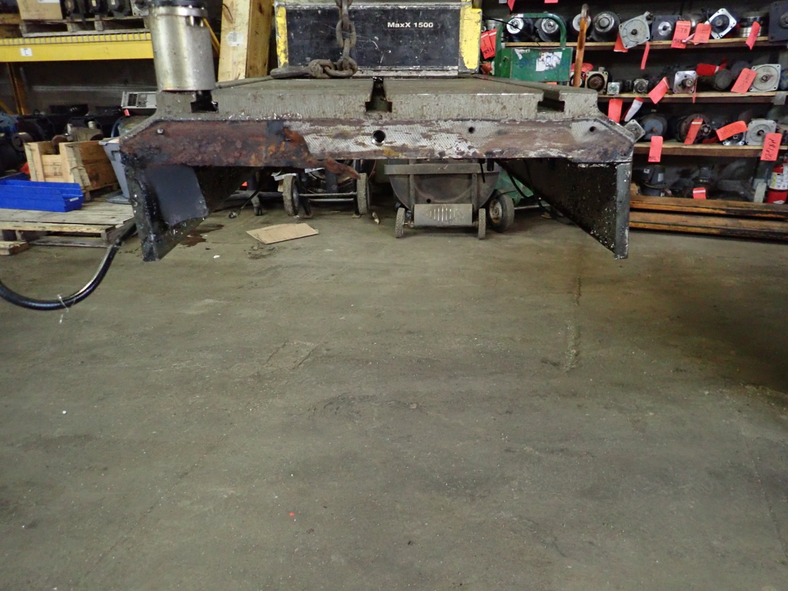 44" x 20" x 4" Steel T Slot Table Cast iron Layout Weld Fixture_3 SLOT ...