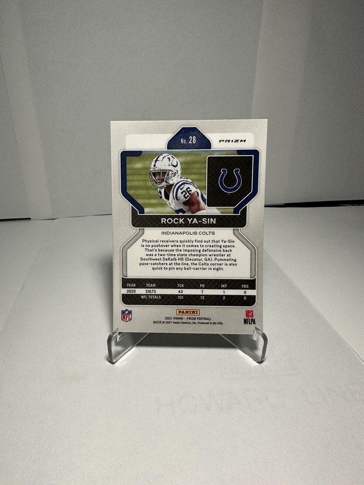 2021 Panini Prizm Silver Prizm Rock Ya-Sin #78 Indianapolis Colts | eBay