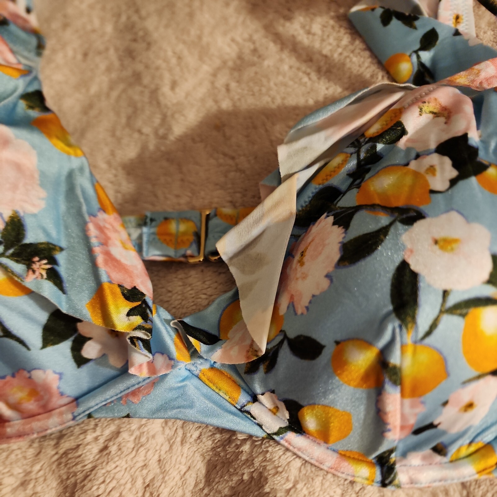 Nwt Victorias Secret Swim 34a Bikini S High Waist Bottom Ruffle Plunge