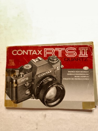 OEM CONTAX RTS II Film Camera Original Instruction Manual | eBay