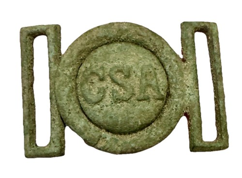 Civil War Confederate CSA Two Piece Buckle | eBay