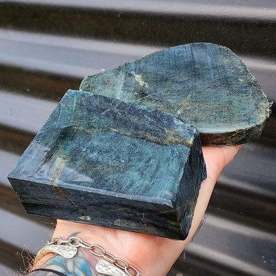 1kg Raw New Zealand Greenstone / Pounamu Carving Slices (R14B509) | eBay UK