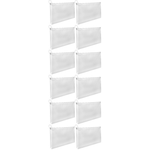 12 Pcs Zippered File Pouch Reusable File Bag Document Multi-use ...
