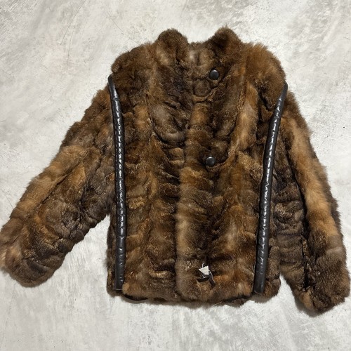 Vintage 80s Brushtail Possum Leather Coat Brown Pollack Furs New ...
