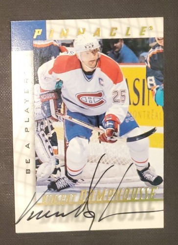 Vincent Damphousse #157 signed autograph 1998 Pinnacle Be A Player ...