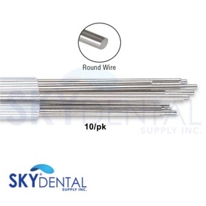 Ortho Retainer Wire Round Straight Lengths 14" Stainless Steel Dental ...