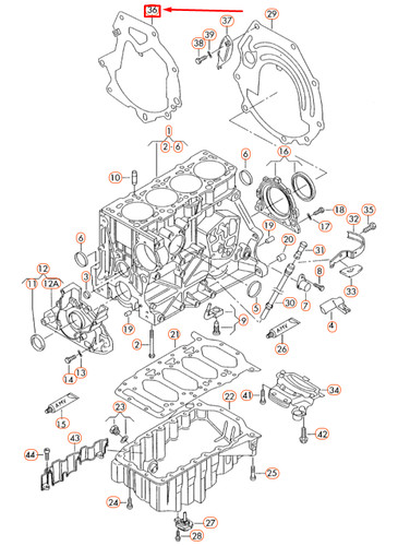 NEW AUDI A1 MK1 ENGINE TIMING COVER PLATE 06J103645D ORIGINAL | eBay