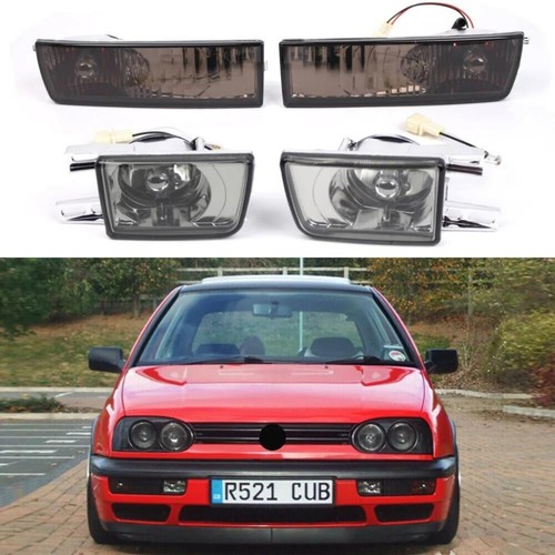 4X Front Bumper Turn Signal Light Lamp For VW Jetta Golf MK3 Fog Light ...