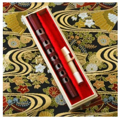 Hichiriki Gagaku Japanese Tatebue Fue Flute with mouse piece Rozetsu FS ...