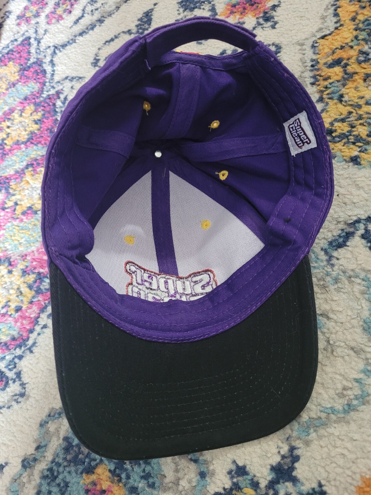 Vintage Castrol SUPER CLEAN Purple Strapback Baseball… - Gem