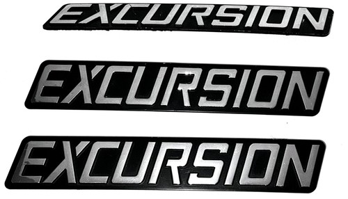 00-05 Ford Excursion—Front Fender & Rear Gate Door Nameplate Emblems ...