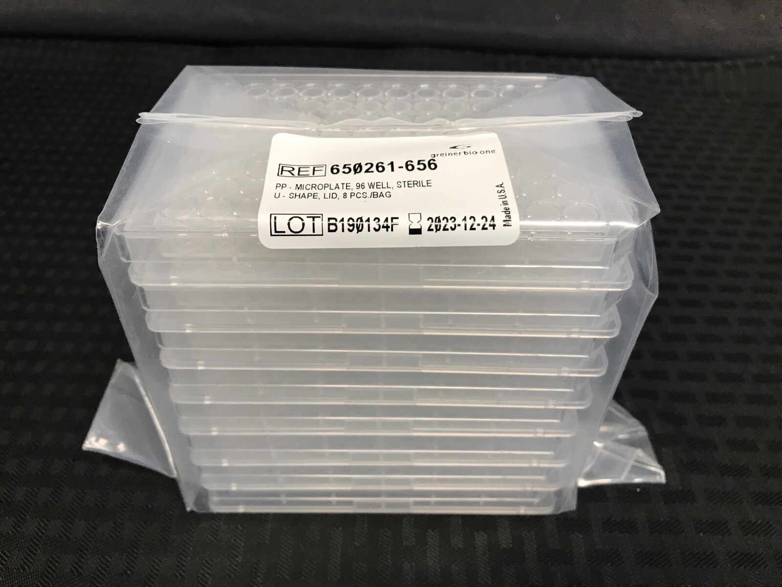 GREINER BIO-ONE 96-Well PP MicroPlate w/ Lid U-Bottom Sterile 8/Pk ...