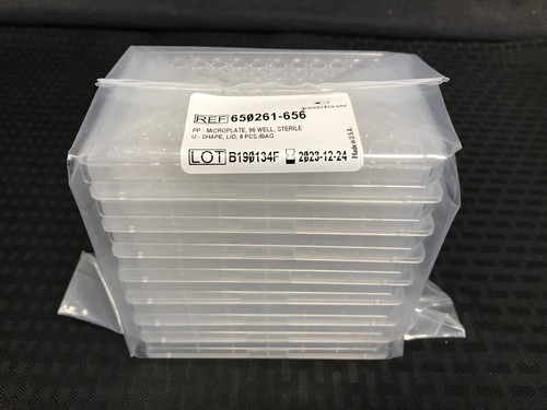 GREINER BIO-ONE 96-Well PP MicroPlate w/ Lid U-Bottom Sterile 8/Pk ...