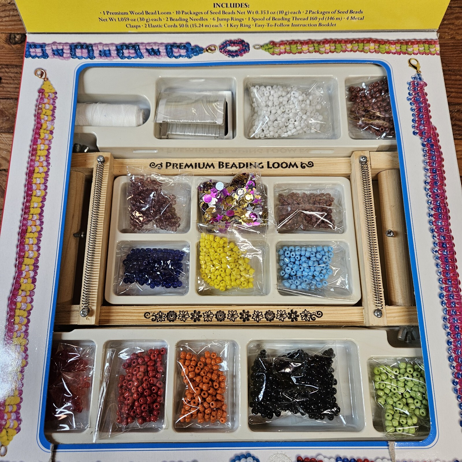 Made By Me Bead Weaving Loom Set Design&Create New In Open Box Kids ...