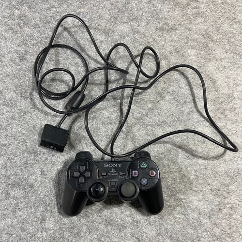 Sony PS2 BLACK Wired Controller DualShock PlayStation 2 Tested ...