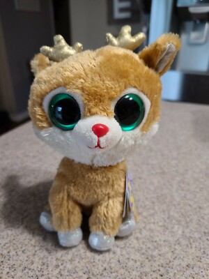 Ty Beanie Boos - ALPINE the Reindeer (6 Inch) 2012 (Gold Antlers) NWT ...