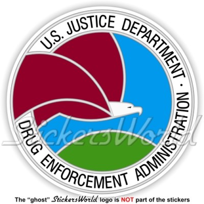 US Justice Department Drug Enforcement Administration DEA 90mm Vinyl ...