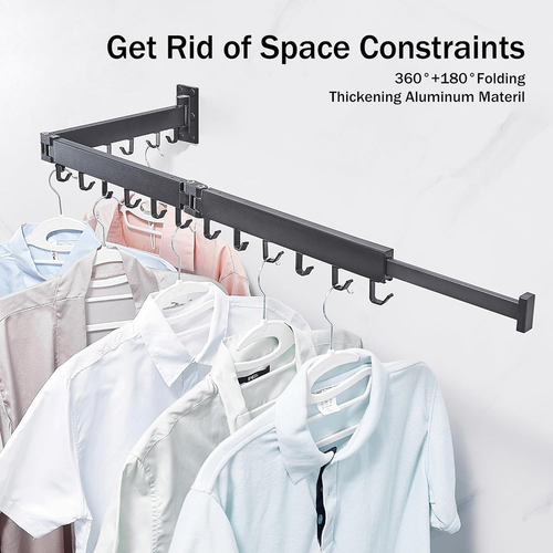 Clothes Drying Rack,Laundry Drying Rack Wall Mount, Space Saver Clothes ...